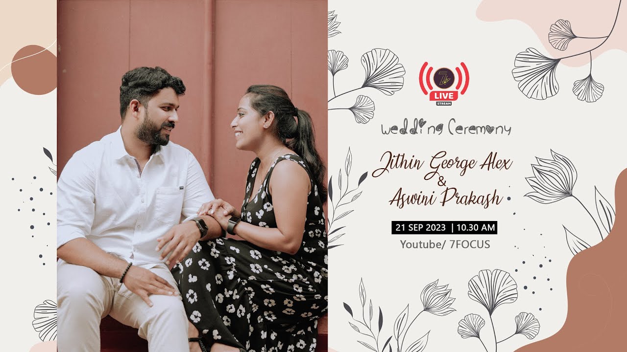 Jithin George Alex & Aswini Prakash | Wedding Ceremony LIVE - YouTube