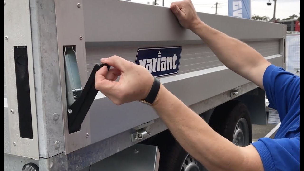 How To Remove The Sides Of A Variant Trailer - YouTube