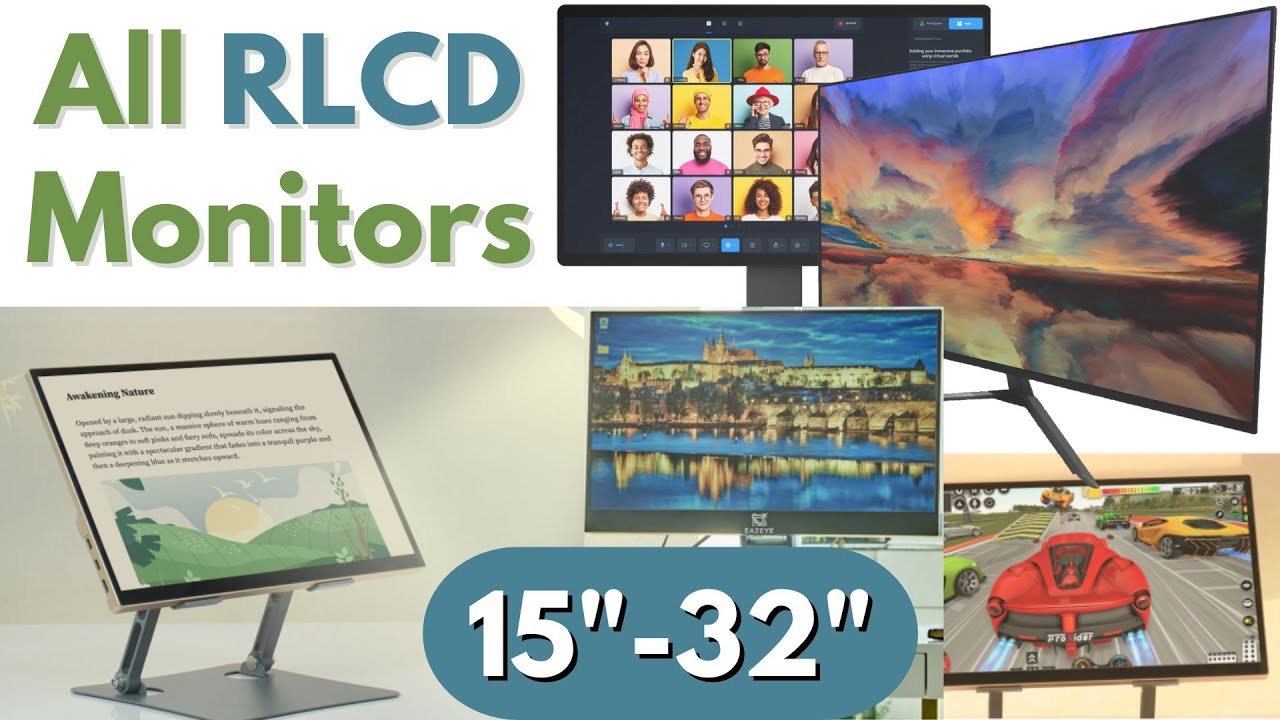 All RLCD Monitors 2024 (SVD rE, Hannspree, Eazeye Radiant) Reflective ...