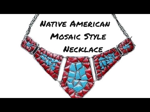 Learn to create a mosaic style necklace, (Native American) using ...