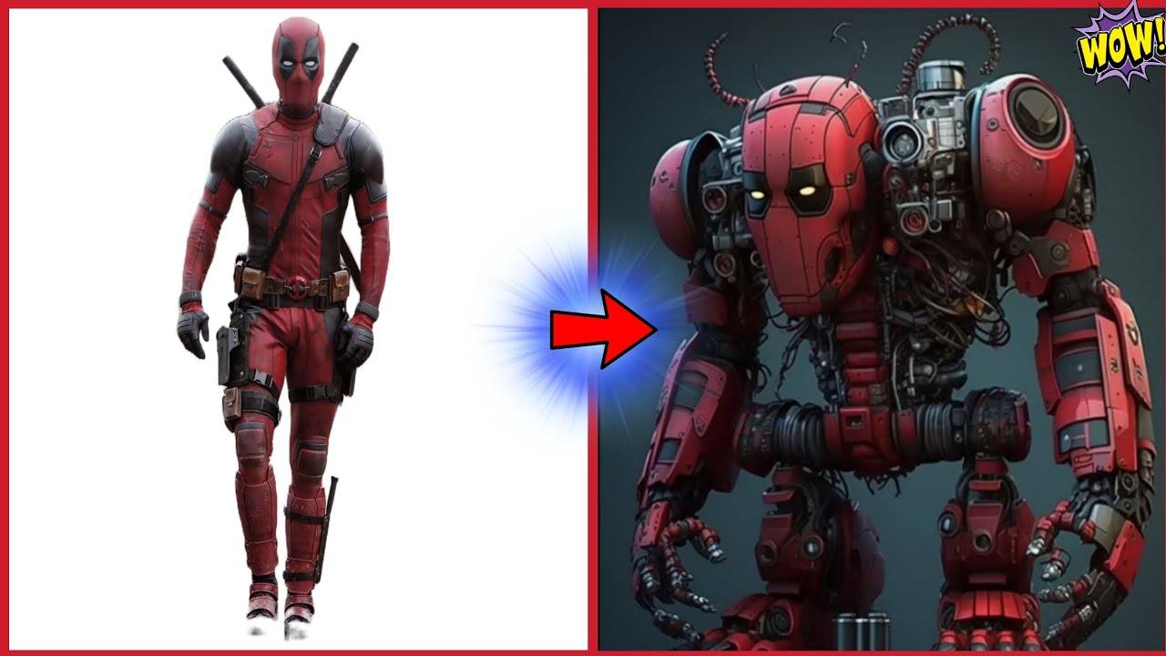 SUPER HEROES but ROBOTS 💥 All Characters #marvel & #dc - YouTube