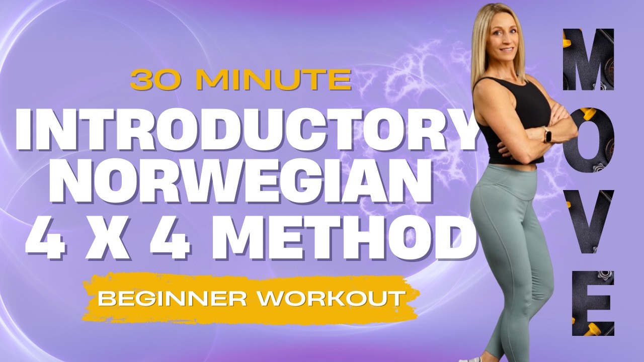 30 Minute Beginner | Intermediate Norwegian 4x4 HIIT Workout | Low ...