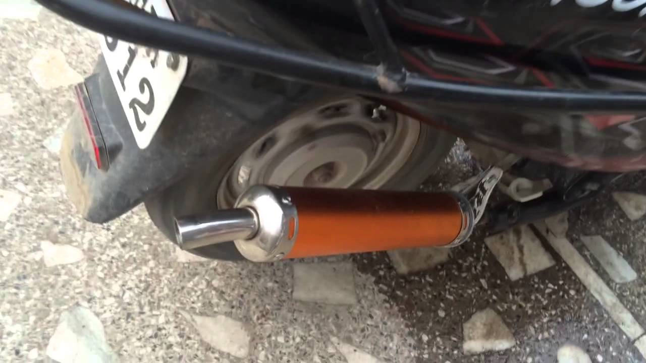 Scooty silencer modified by J.P. modification house patna - YouTube