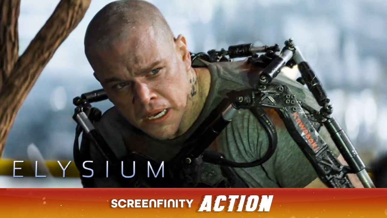 Max VS Kruger in the Battle for Elysium | Elysium | Screenfinity Action ...