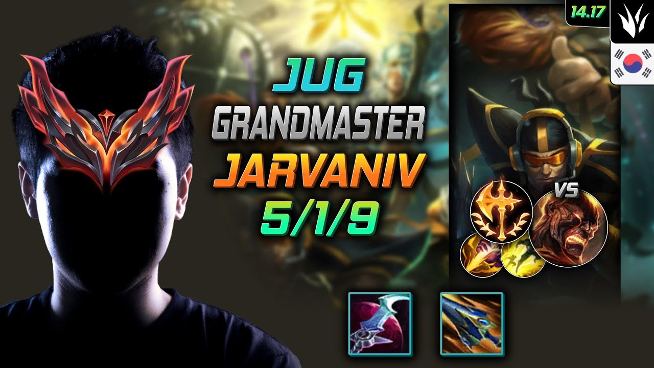 자르반 정글 템트리 룬 월식 정복자 - Jarvan IV Jungle - 롤 KR 천상계 패치 14.17 - YouTube