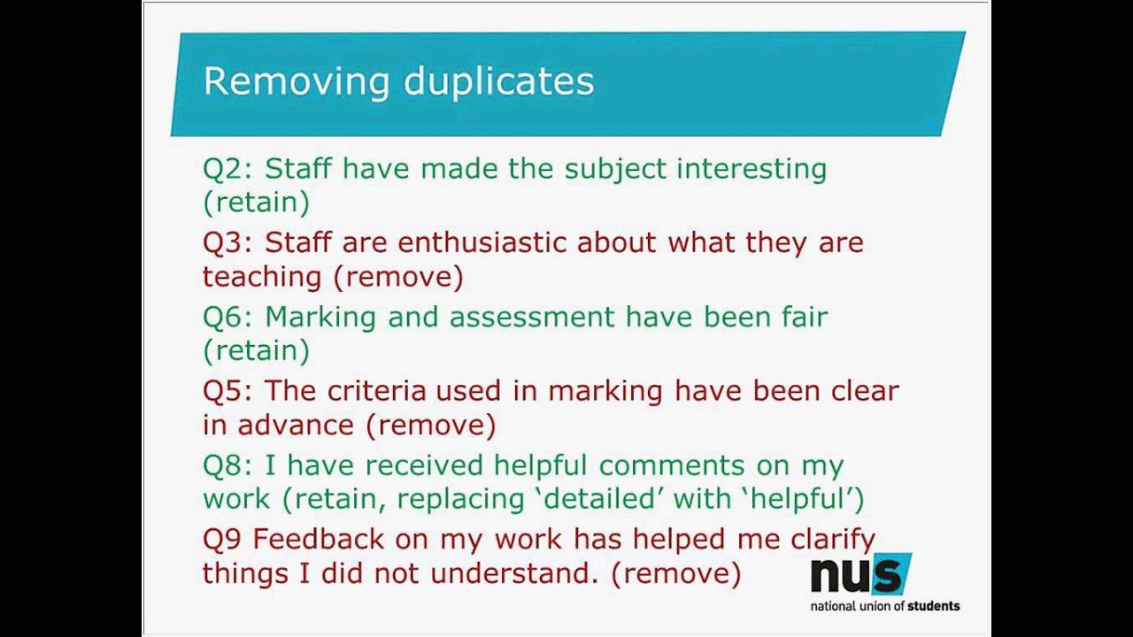 The Review of NSS and Unistats implications for students’ unions - YouTube