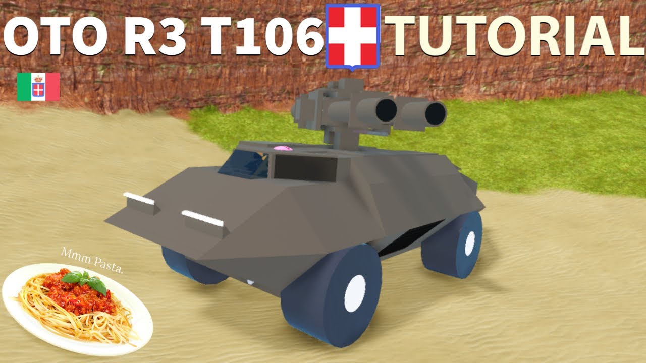 OTO R3 T106 Light tank Tutorial Roblox Plane Crazy - YouTube