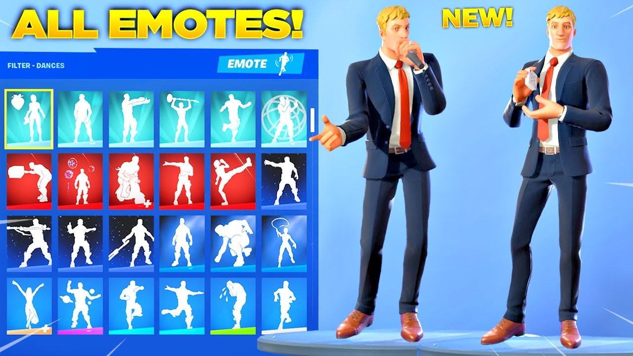 Fortnite AGENT JONES SKIN with All my Fortnite Dances & Emotes ...