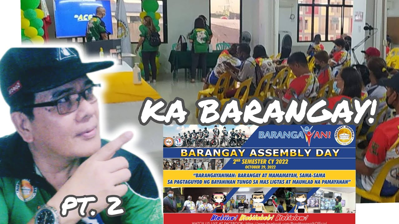 Part 2; 2022 Barangay Assembly @ BNM Event Garden... - YouTube