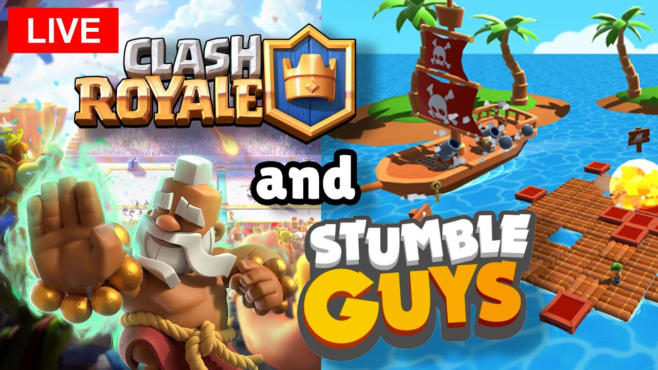 🔴 LIVE - Playing CLASH ROYALE and STUMBLE GUYS with viewers! - YouTube