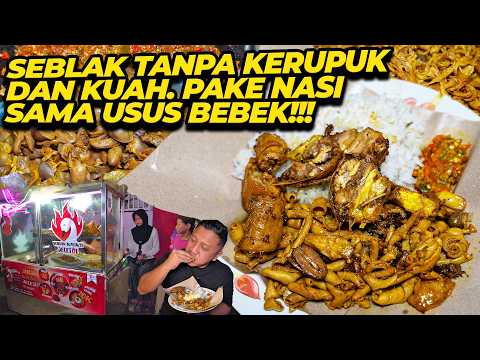SEBLAK TANPA KERUPUK DAN KUAH. PAKE NASI SAMA USUS BEBEK!!!