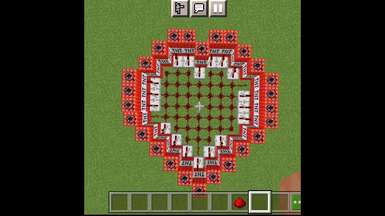 Minecraft Heart Shape Tnt Explosion Test π Shorts Minecraft Creepy444 Viral Trend Youtube