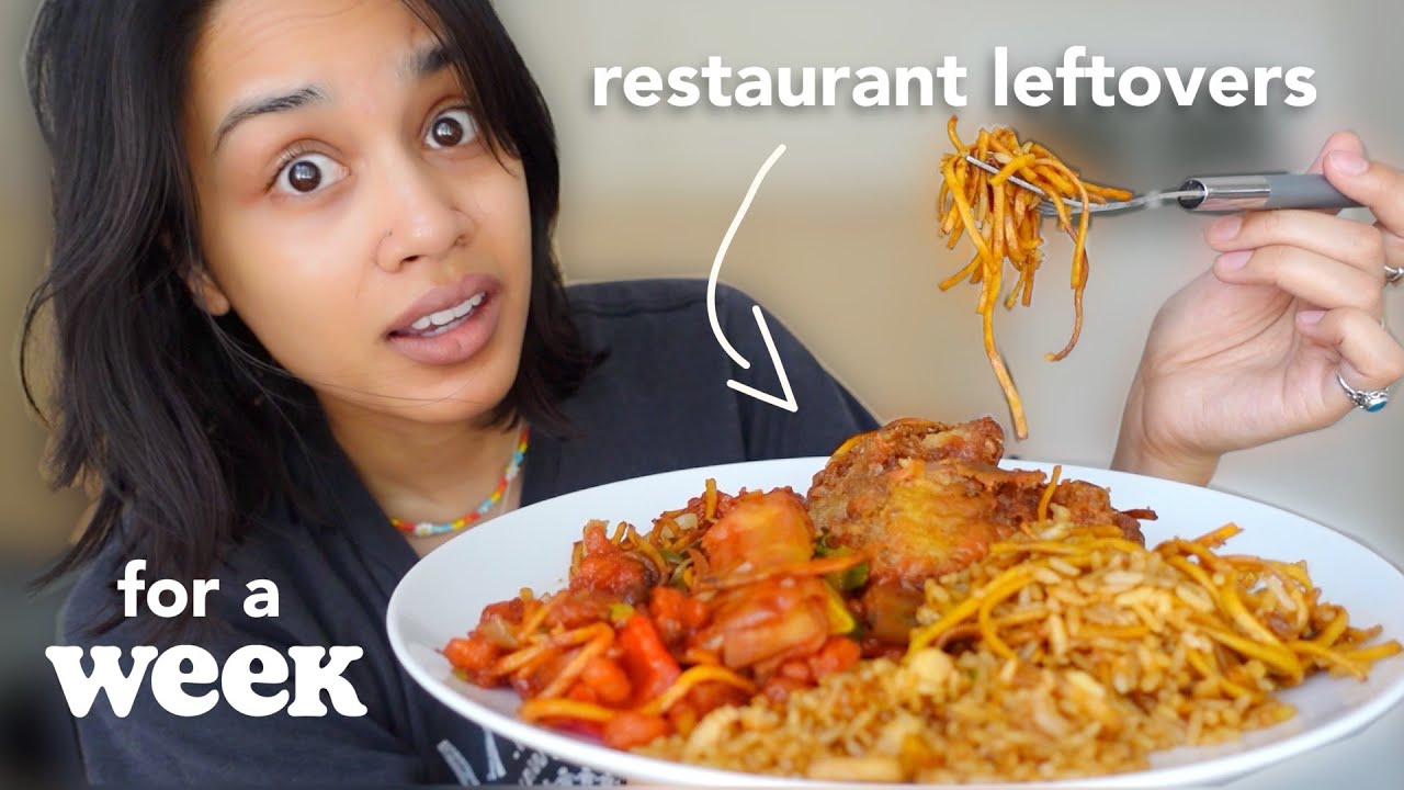 i only ate restaurant leftovers for a week *shocking results* - YouTube
