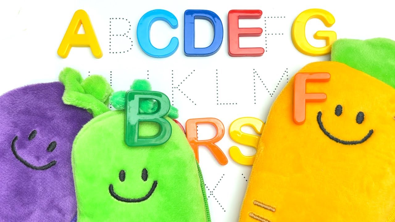 English PlayㅣMatching Alphabet with Vegetable FriendㅣAlphabet Songㅣ ...