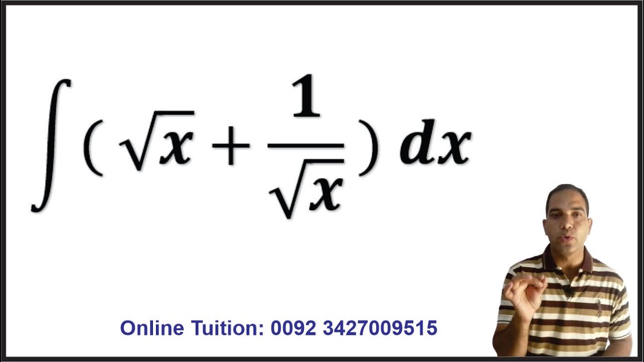 Integration Question || Anti-derivative Class || Pre Calculus || Fsc ...