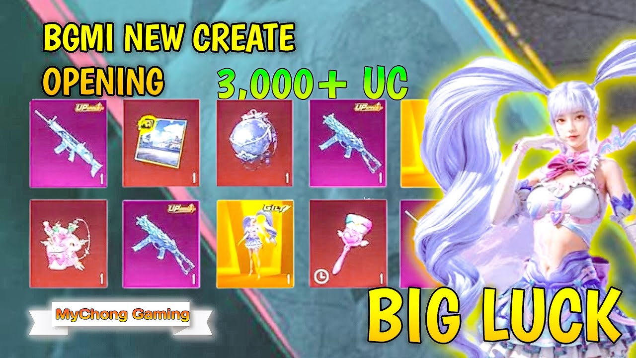 New Glacier ScarL Ultimate create opening #bgmi #createopening - YouTube