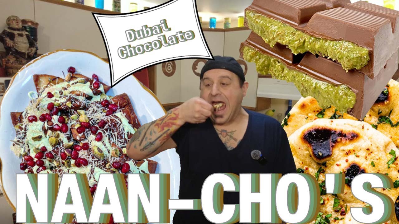 Dubai Chocolate Naan-chos 2026 Super bowl Dessert - YouTube
