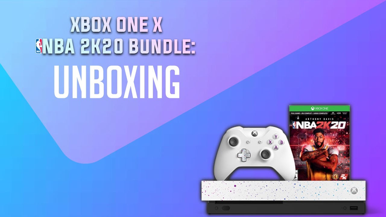XBOX ONE X (Hyperspace Special Edition): NBA 2K20 Bundle (Unboxing ...