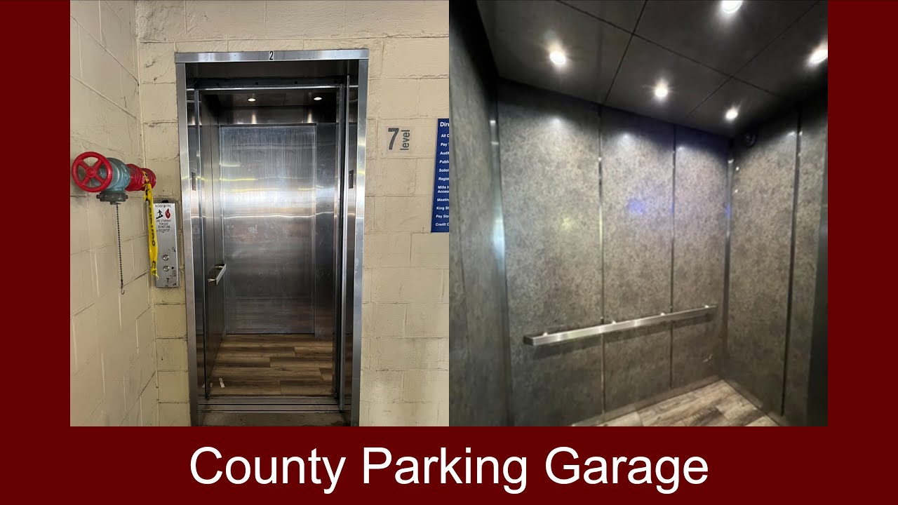 Two Modernized Elevators (ECC) at the County Parking Garage in ...