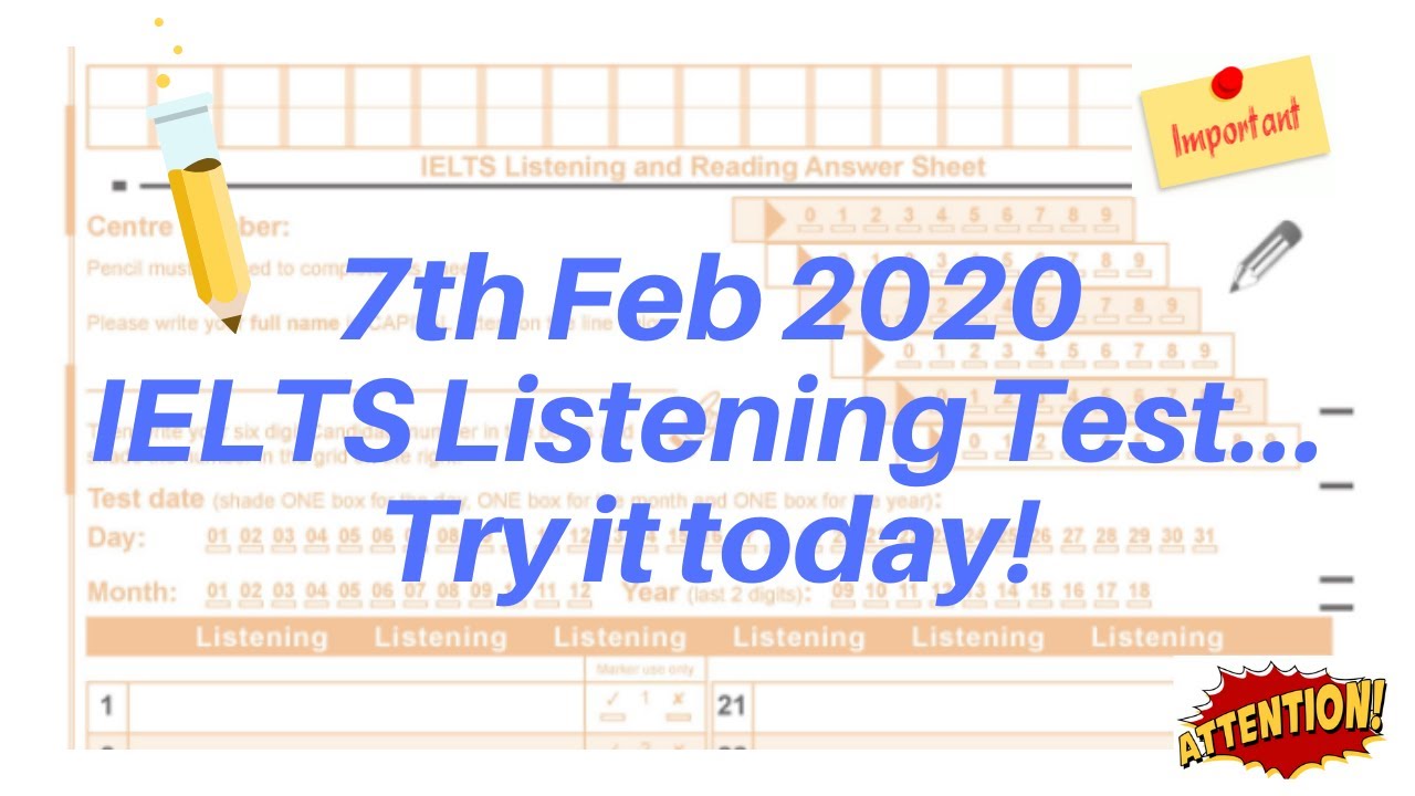 IELTS LISTENING Practice Test 7th Feb 2020 With Answers YouTube ielts-listening-practice-test-7th-feb-2020-with-answers-youtube