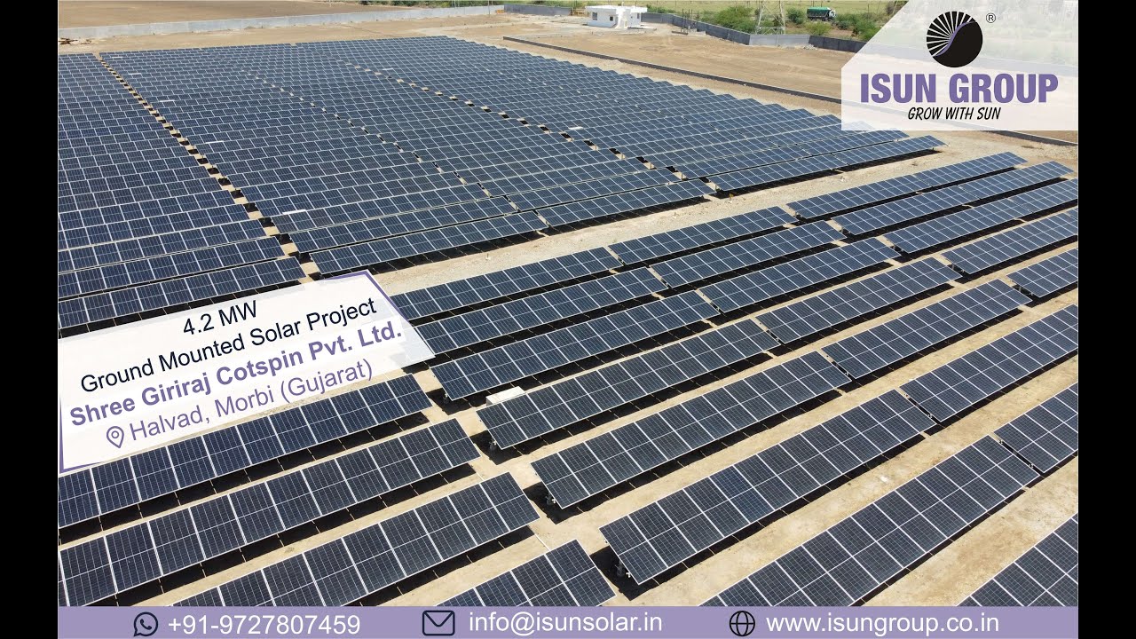 Giriraj Cotspin Pvt. Ltd. | Isun Group | Ground Mounted Solar Project ...