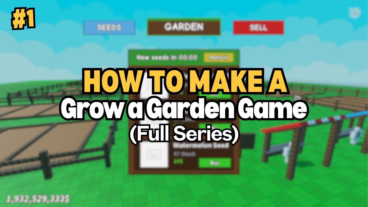 [Part1] Grow a Garden Game | Creating GUI - YouTube