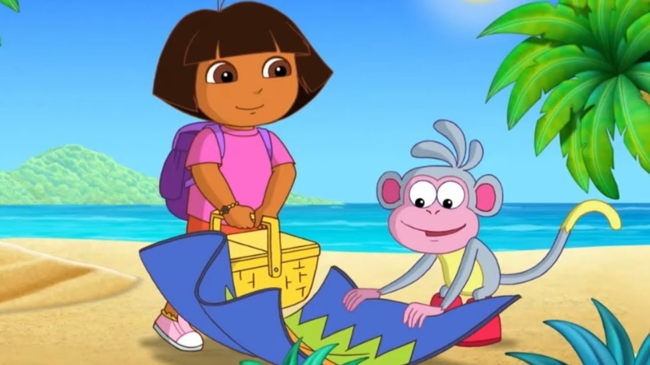 Dora buji drawing easy | Dora buji enjoying beach picnic | Dora ...