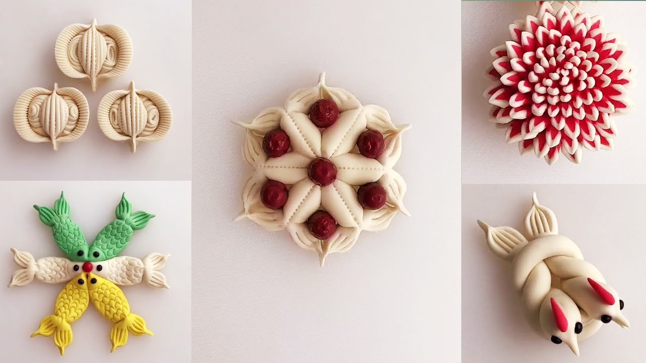 Beautiful bun shapes | Methods for forming buns | самых Красивых ...