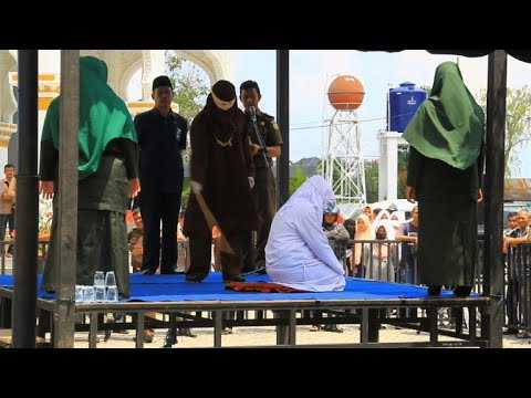 Indonesia's Aceh whips unmarried couple after hotel raid