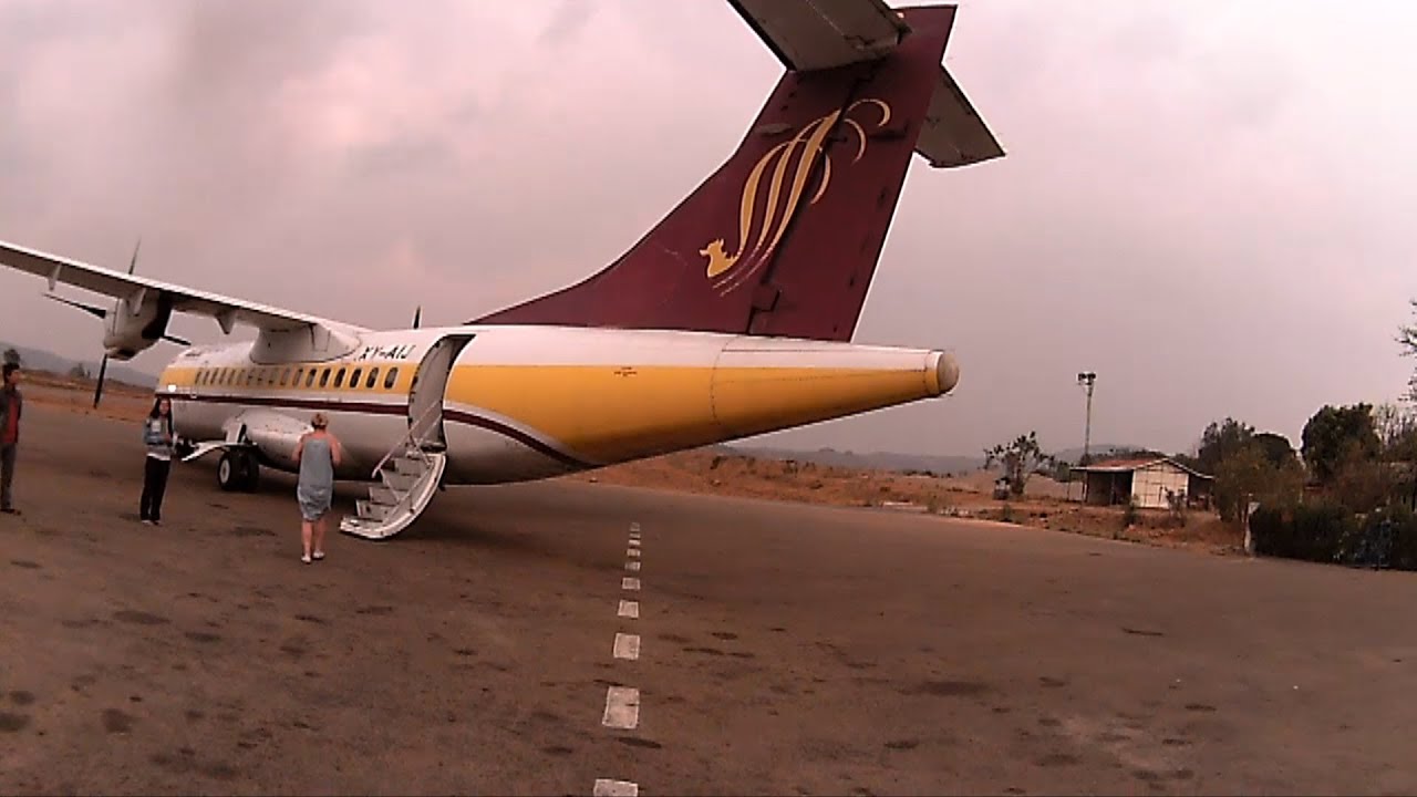 HEHO MANDALAY MYANMAR BUMPIEST FLIGHT by ATR 42 020414 - YouTube