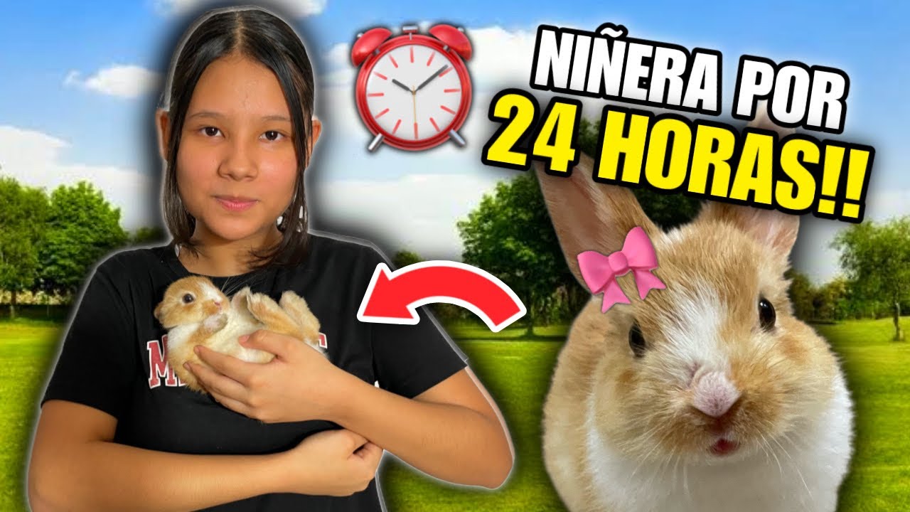 SOY NIÑERA DE UNA CONEJA BEBÉ🐰 POR 24 HORAS!!😱| Regina MH - YouTube