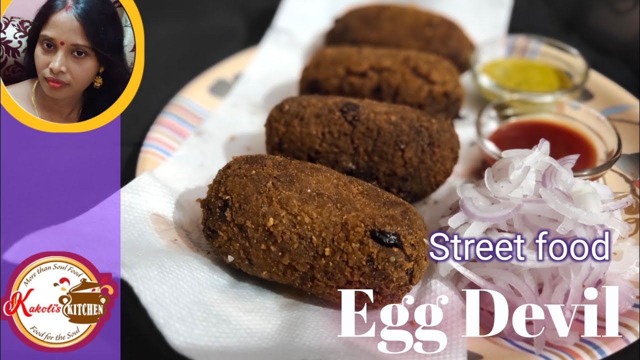 Dimer Devil/ Egg Devil recipe / Kolkata street food # Kakoli's Kitchen ...