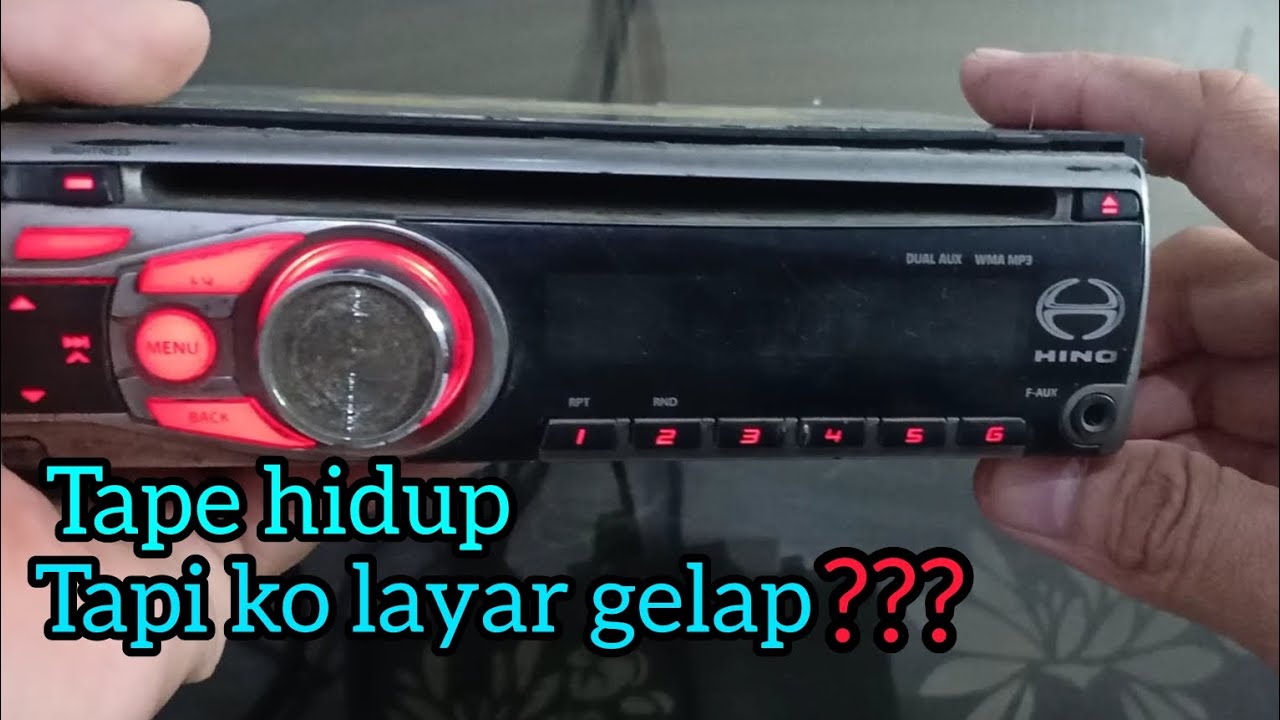 Memperbaiki tape mobil jvc hidup tapi layar mati - YouTube