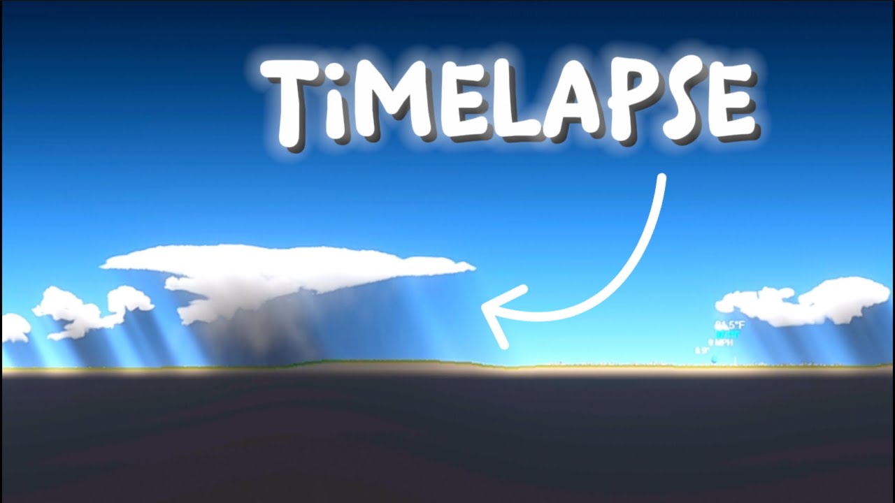 Thunderstorms in 2D City and Valley Timelapse 2D Weather Sandbox - YouTube