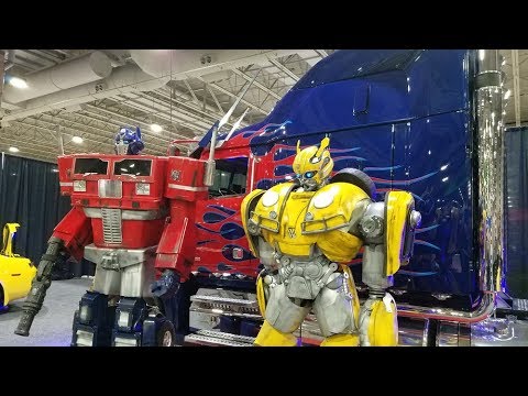 Transformers replicas ROLL IN to Atlantic City New Jersey