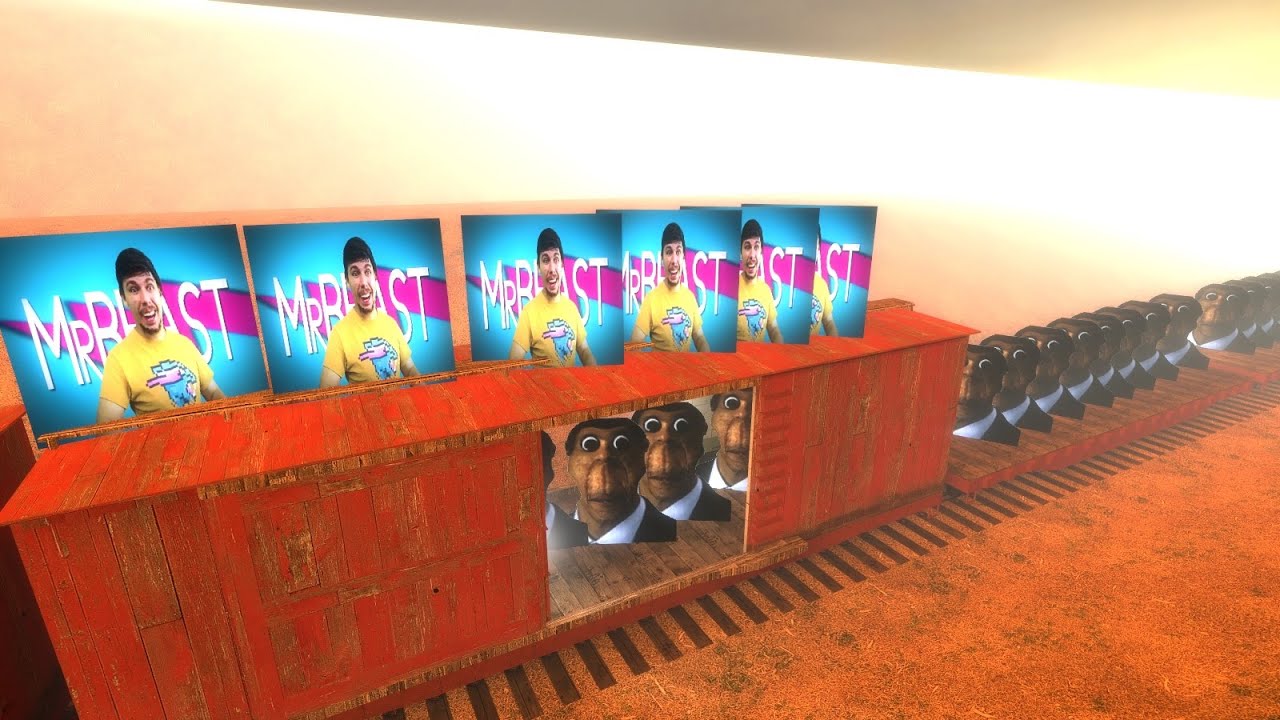 Nico's Nextbots vs Different Weapons ON GMOD! TRAIN!!! - YouTube