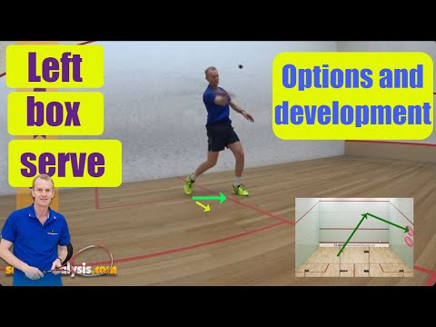 Skills for squash - Left hand box serve - YouTube