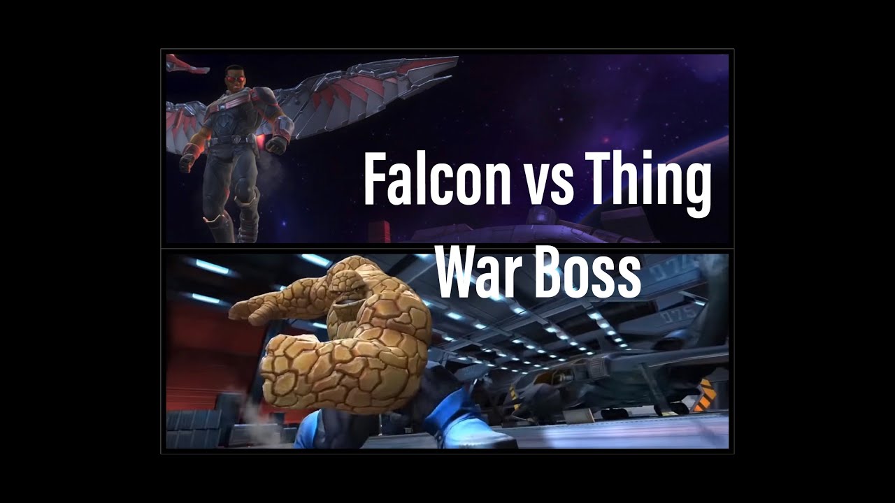 MCOC: Falcon vs R3 Thing AW Boss Solo - YouTube