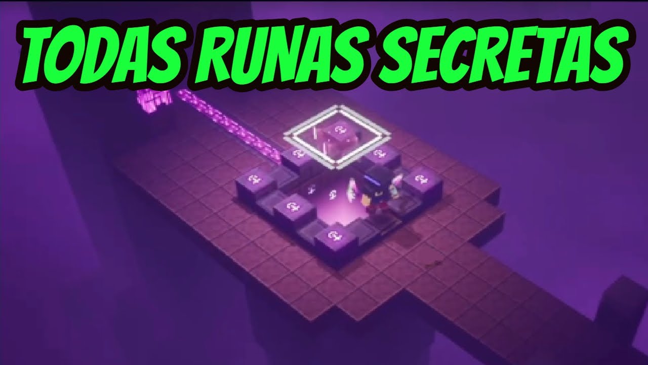 LUGARES DE TODAS RUNAS MINECRAFT DUNGEONS - YouTube
