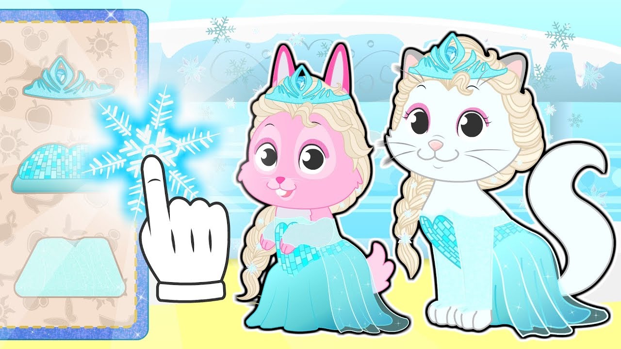 BABY PETS 🐰 Ruby se disfraza de la Princesa de Hielo 👸 Dibujos animados ...