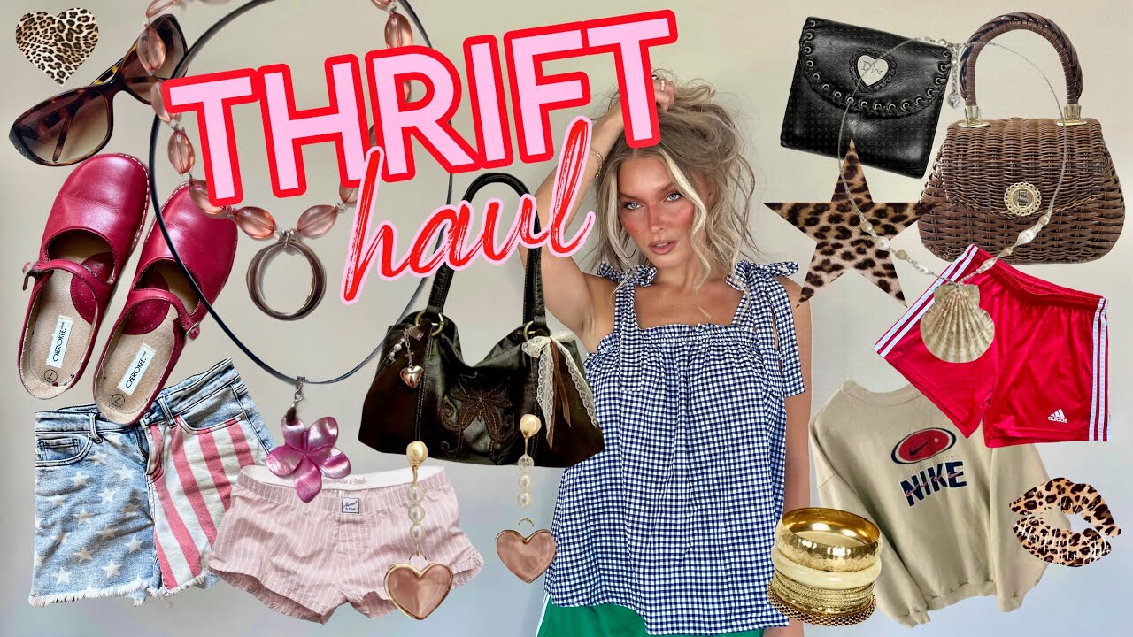 THRIFT HAUL sporty chic, cozy western, indie sleaze (cute clothes ...