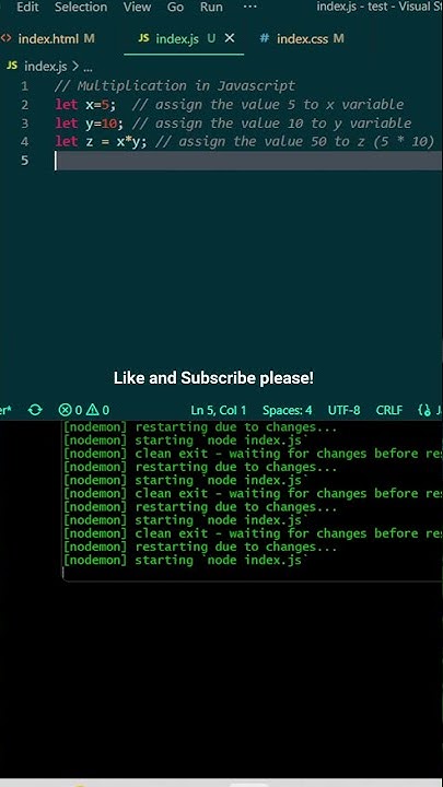Multiplication in Javascript - YouTube