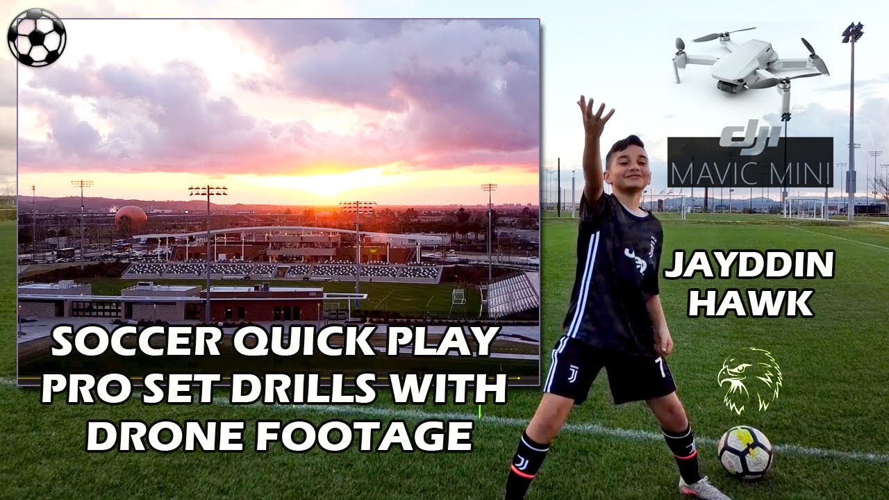 Quick Play Pro Set Soccer Drills with Beautiful Drone Footage By ...