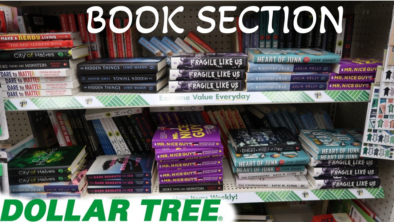 DOLLAR TREE * BOOK SECTION - YouTube
