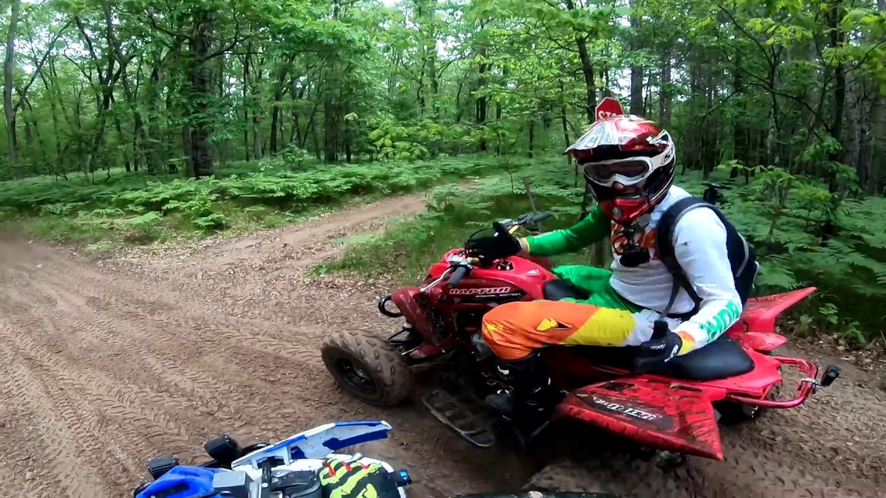 RaptorMan And Pete Hager Ride The Little O ATV Trail Pt 2 - YouTube