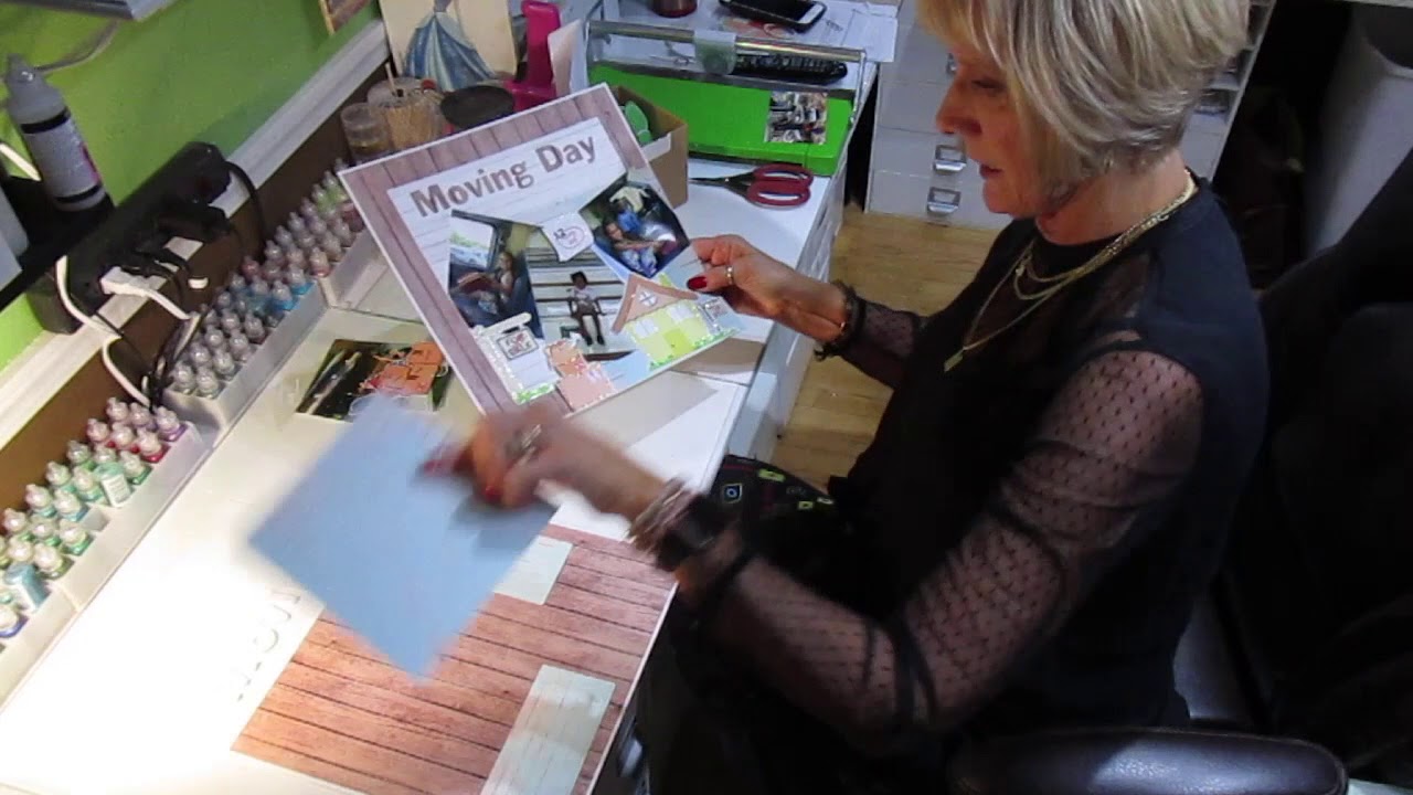 Moving Day 2 page scrapbook layout 000031 - YouTube
