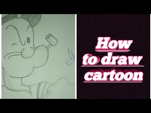 How to draw a cartoon / How to draw/ sketch of a cartoon / pencil ...
