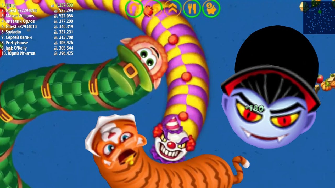 🐍 WORMATE ZONE.IO | NEW Rắn Săn Mồi #547 BIGGEST SNAKE | Epic Worms Zone Best Gameplay |Trần ...