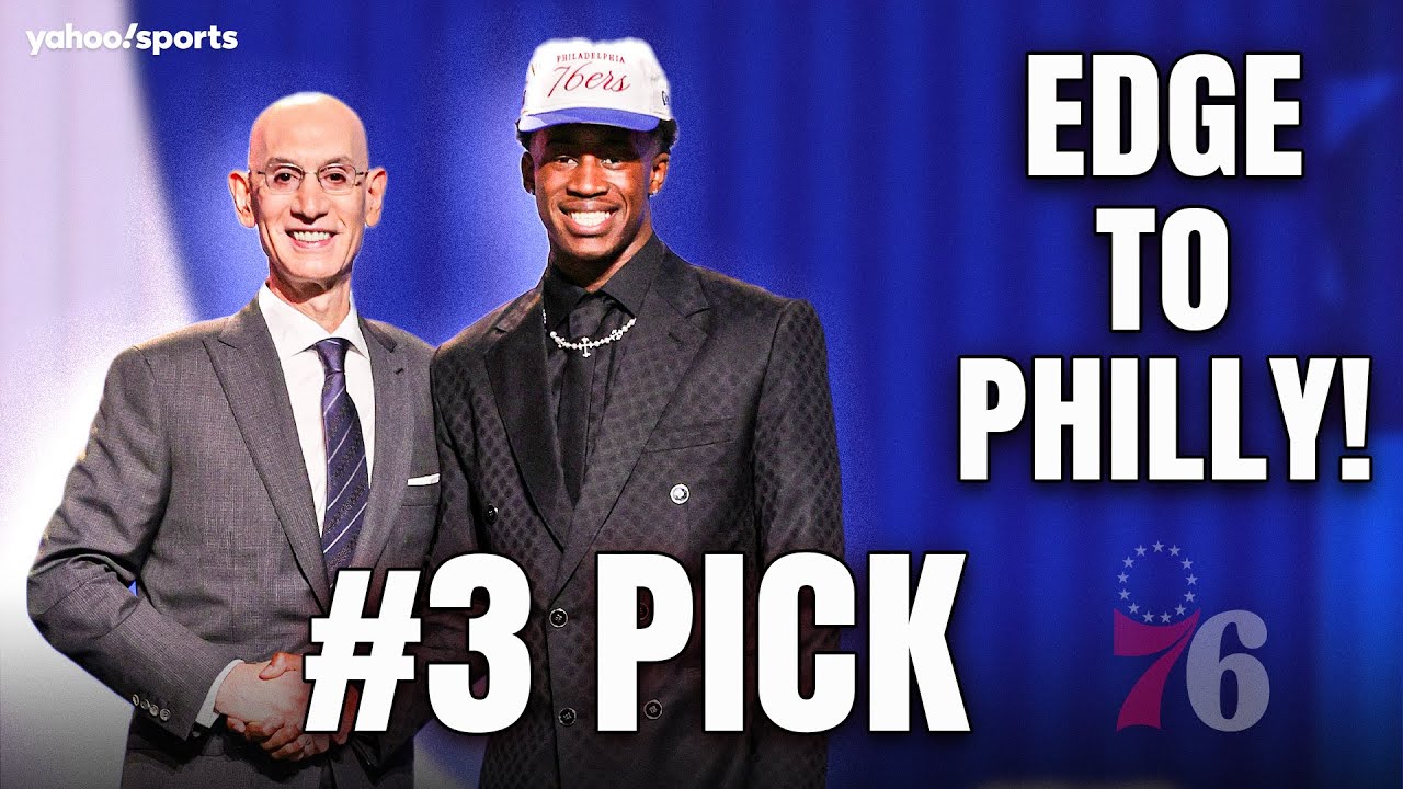 VJ Edgecombe Drafted No. 3 by Sixers! Philly Gets Their Star Wing - YouTube