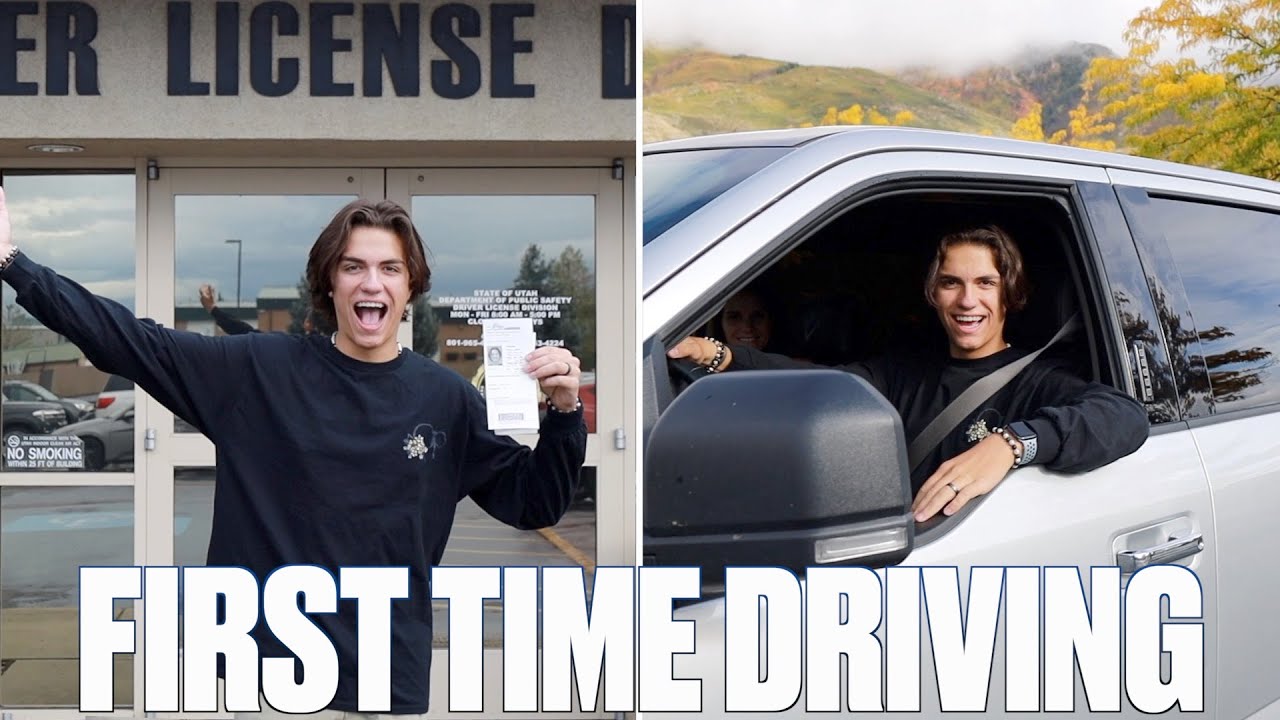 TAKING THE DRIVERS PERMIT TEST AGAIN | FIRST TIME BEHIND THE WHEEL ...